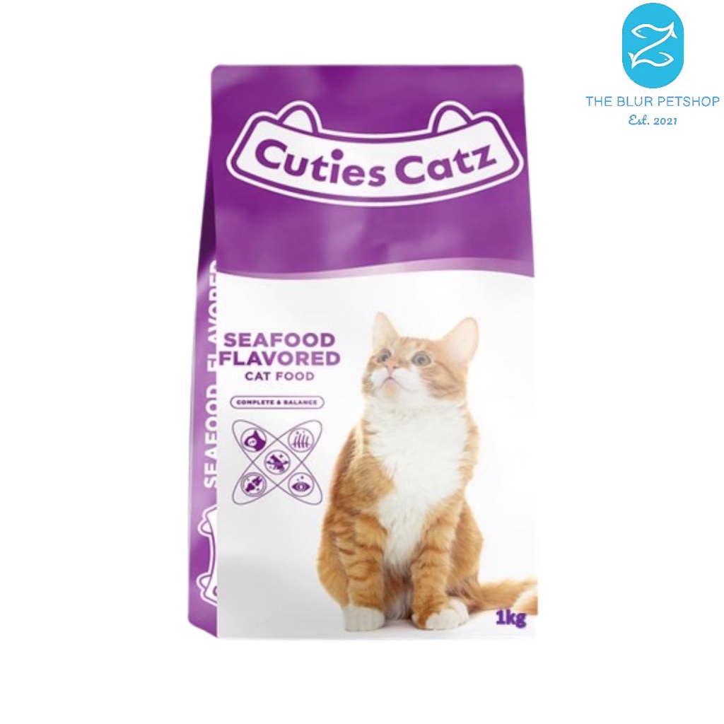 All Stages Adult Kitten 1kg CUTIES CATZ CAT FOOD Dry Food Cat ...
