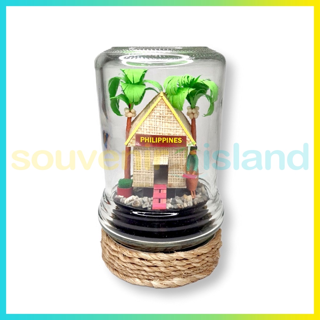 Miniature Kubo & Vinta in Bottle Garapon (L) Philippine Boracay ...