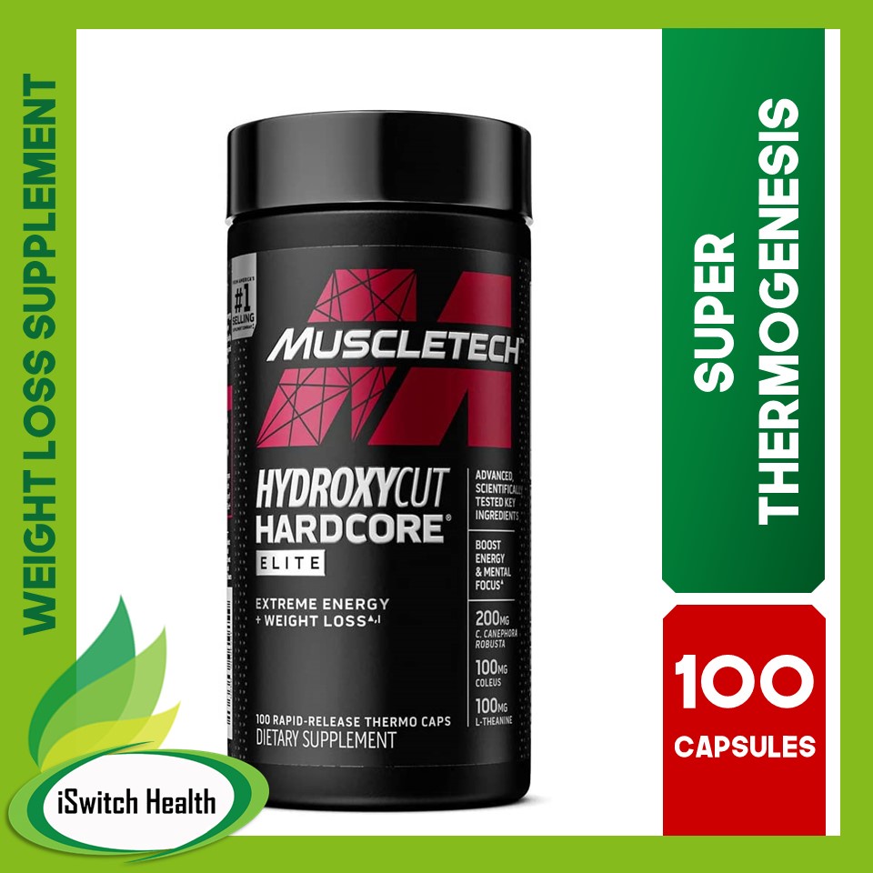 Muscletech Hydroxycut Hardcore Elite Fat Burner 100 Capsules2021