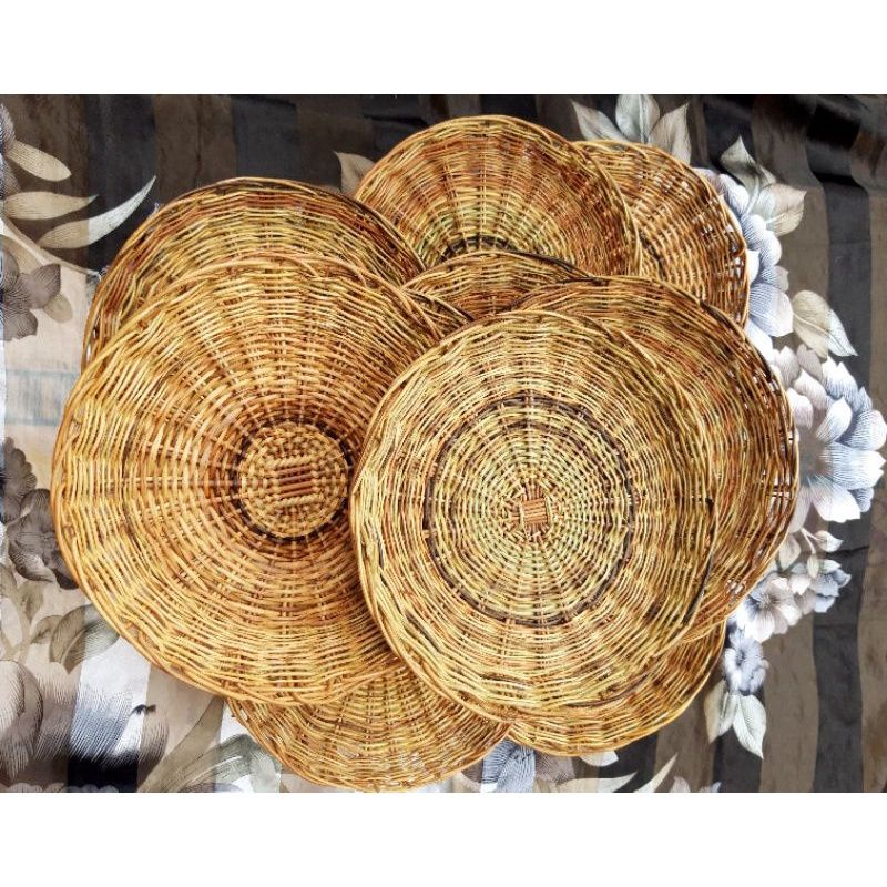 Nito plat/ native plate 10pcs makapal materilas for only 350 | Shopee ...