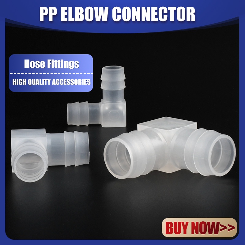 4~20mm PP Elbow Connectors Aquarium Tank Fittings Air Pump Aerator ...