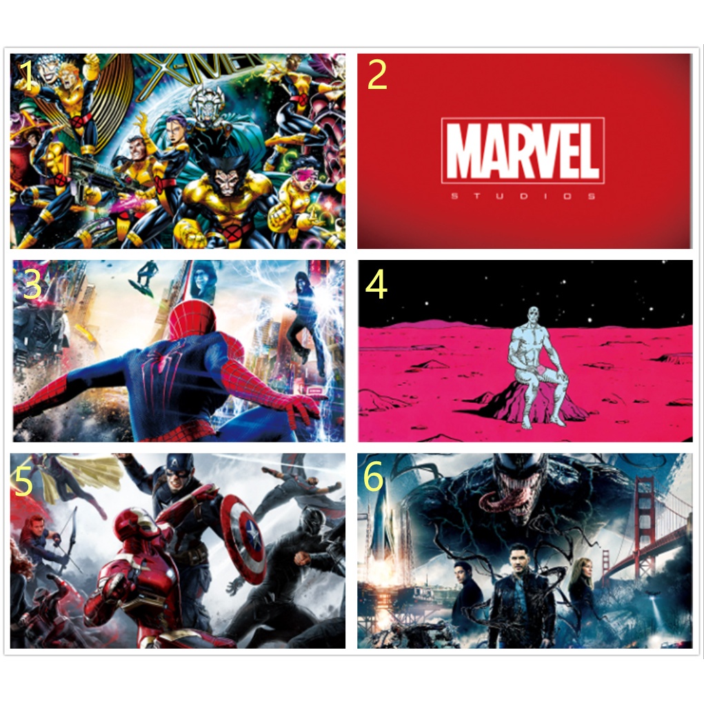 Marvel chart kraft paper poster interior bar cafe wall decoration ...