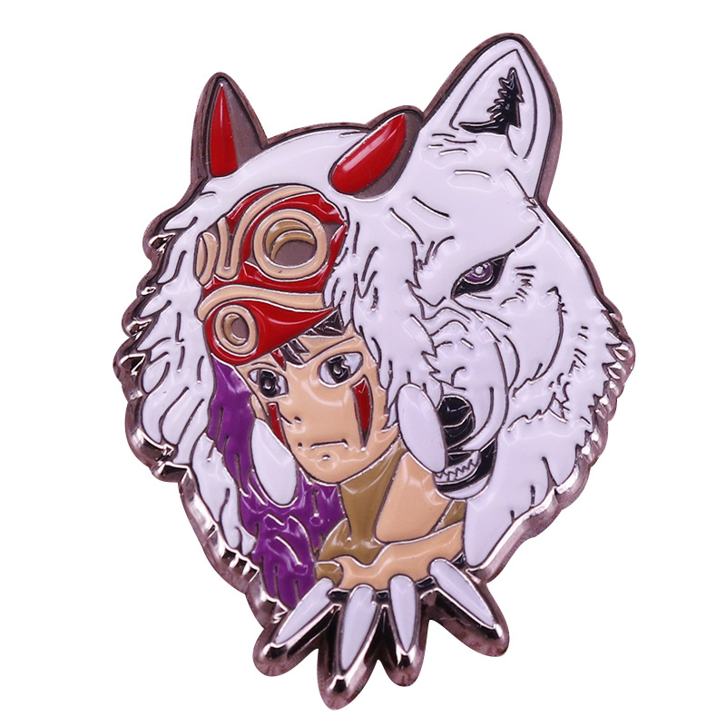 Princess Mononoke Enamel Pin Japanese animated epic historical fantasy ...