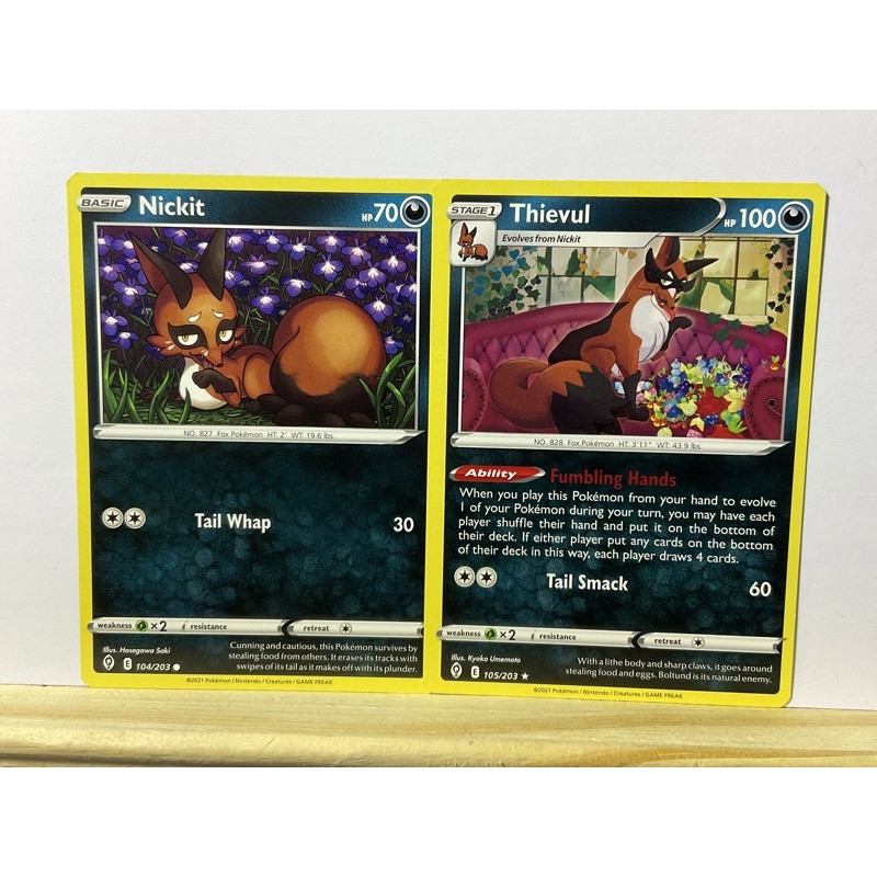 DARK type COMPLETE Evolution Card Set Pokemon TCG Cards | Shopee ...