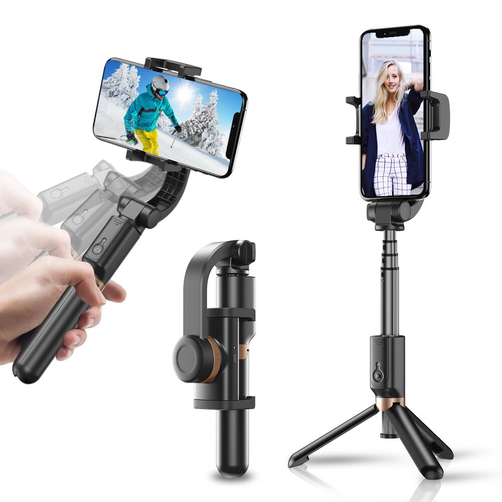 APEXEL 4 in 1 selfie stick smartphone camera stabilizer gimbal Live ...