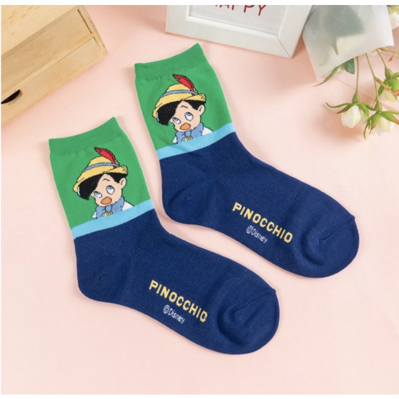 Korean Socks - Mickey Minnie Pinocchio Pooh Stitch Lotso Socks - Iconic ...