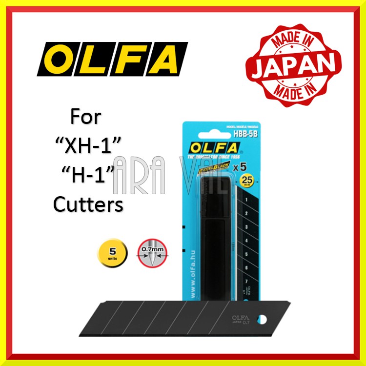 Olfa HBB-5B 25mm Heavy Duty Snap-off Blades Made in Japan | Shopee Philippines