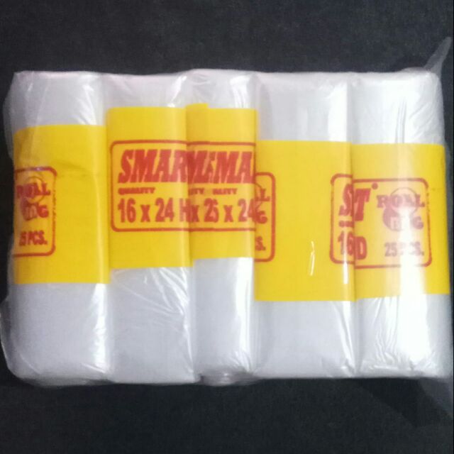 Smart HD Plastic Roll Bag 16x24 25pcs | Shopee Philippines