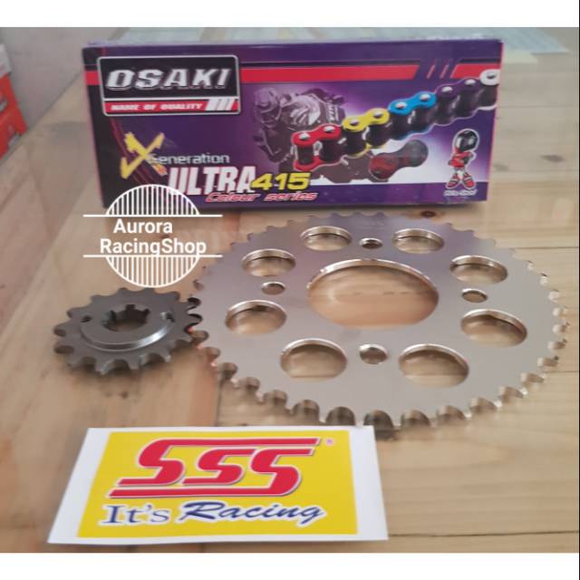 Gear Set SSS 415 Honda Sonic 150 R & Osaki Chain | Shopee Philippines