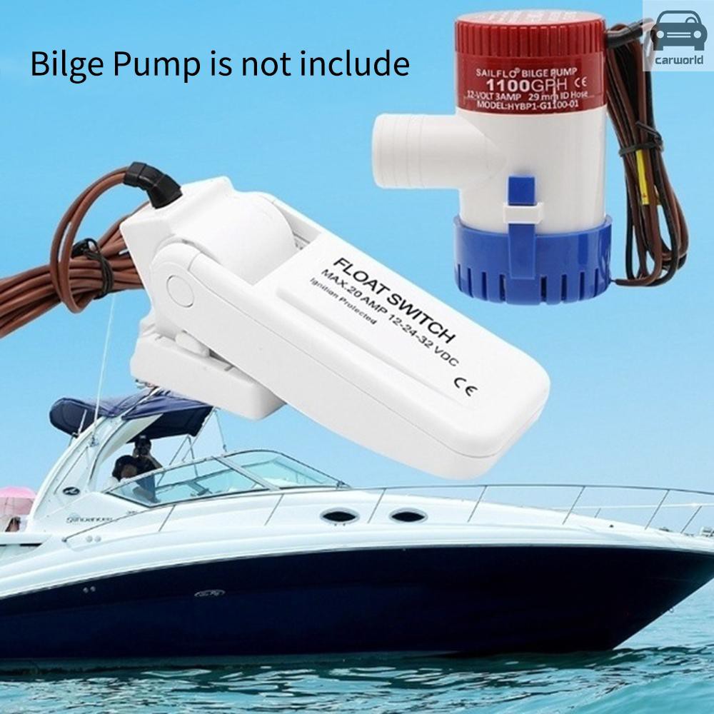 12V 1100GPH Automatic Boat Bilge Pump Float Switch Bilge Switches Flow ...
