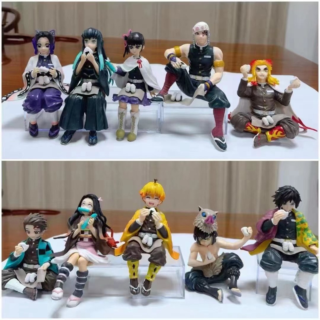 DEMON SLAYER: KIMETSU NO YAIBA ANIMEHOBBY EAT RICE BALLS SITTING ACTION ...