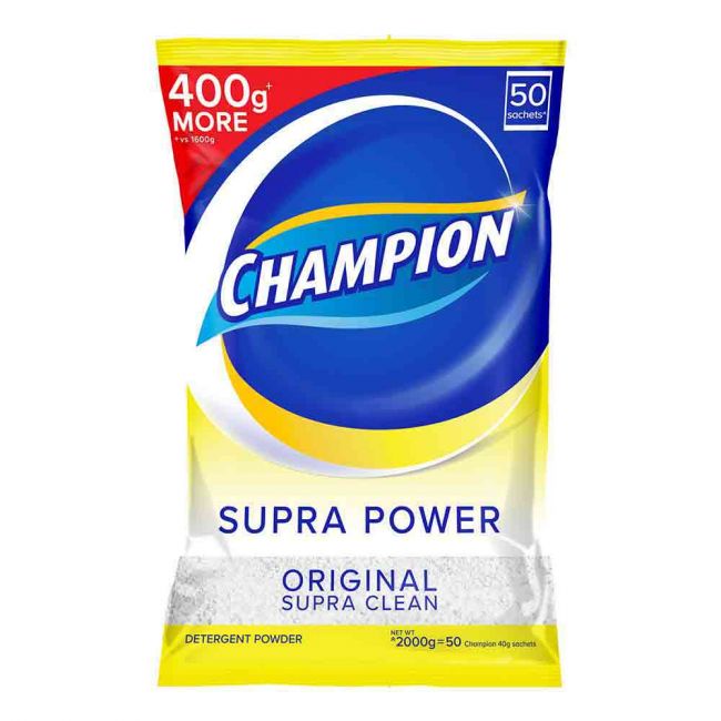 Champion Powder Regular Supra Clean 2kg | Shopee Philippines