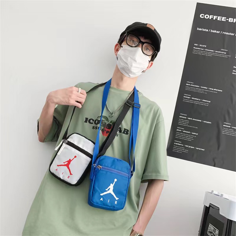 2022 Jordan air sling bag body bag belt bag with zipper unisex | Shopee ...