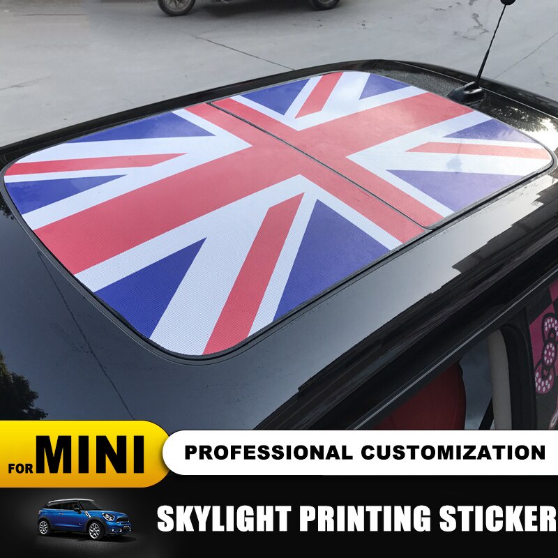 23 Pattern Union Jack/Bear SunRoof Skylight Pattern Sticker For MINI ...
