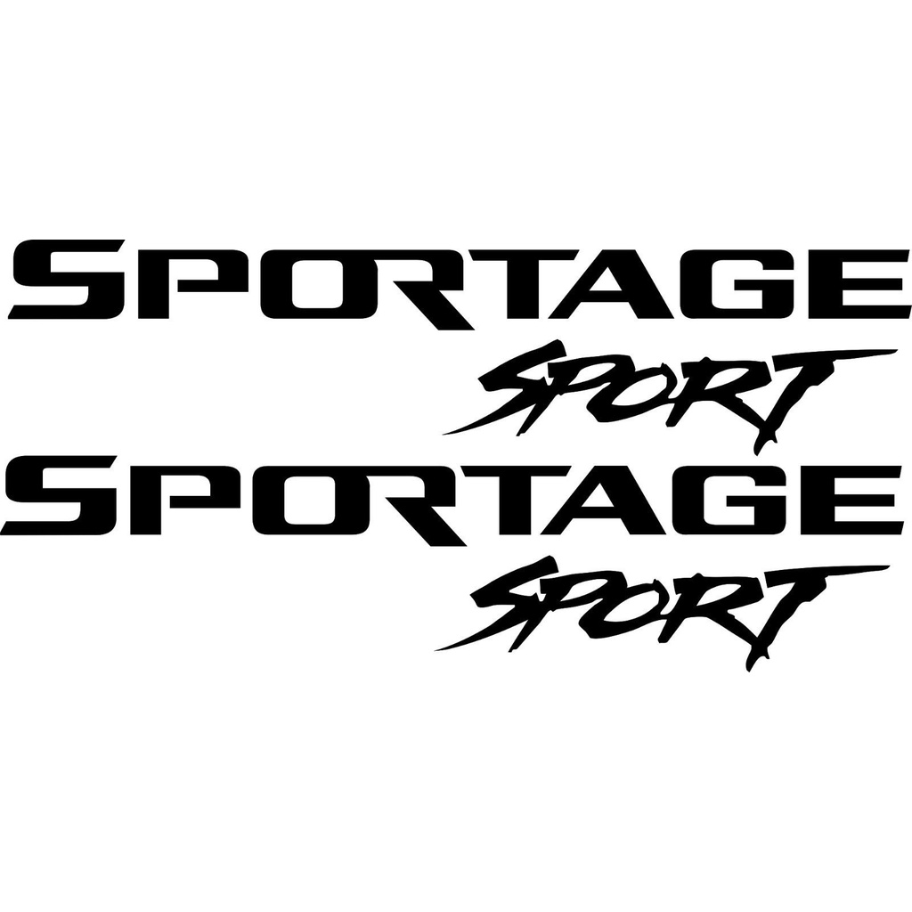 2Pcs/Pair Kia Sportage Sport lower rear side door decals sticker ...