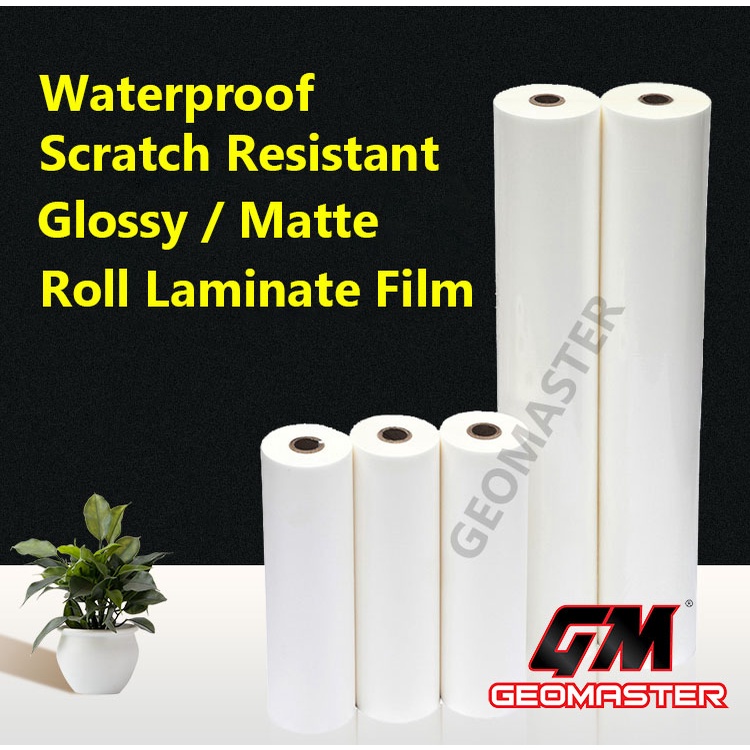 Glossy Roll Hot Laminate Film Glossy A3 330mm x 200 Metres (25 Mic ...