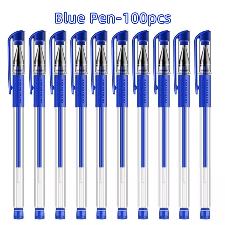 Whosale 100 pcs ballpen MUJI ins style Gel Pen Black Ball Pen 0.5mm ...