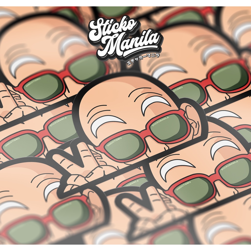 Sticko Manila : Dragon Ball - Master Roshi (Peeker) | Shopee Philippines