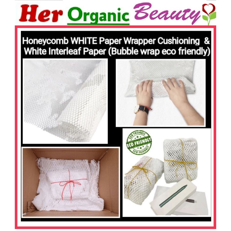 Honeycomb WHITE Paper Wrapper Cushioning & White Interleaf Paper ...