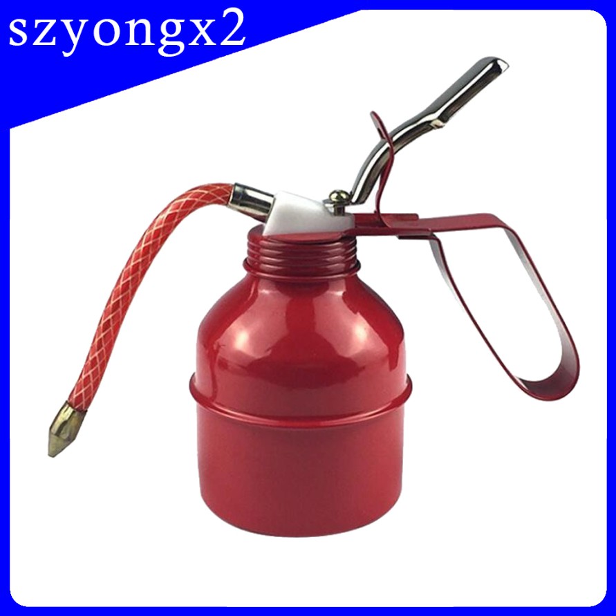 [Szyongx2] Metal Oil Can 500cc Flexible Spout Lubrication Fluids Pump ...