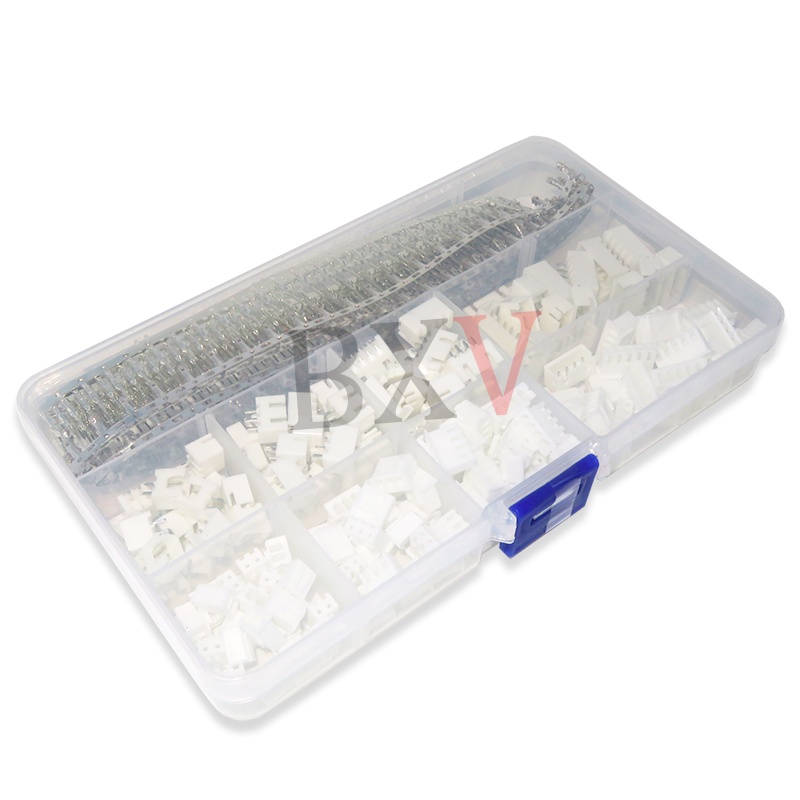 XH2.54 2P 3P 4P 5 Pin 2.54mm 560PCS Pitch Terminal Kit / Housing / Pin Header JST Connector Wire ...