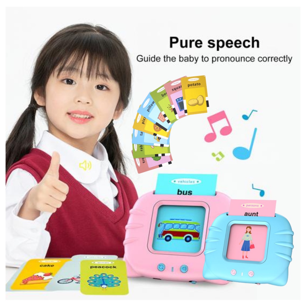 Mom Hub Interactive Smart Toy educational tool flash card first reading ...