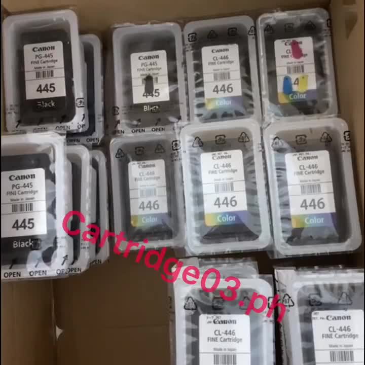 New Genuine PG- 445 Black & CL- 446 Colour Original Ink Cartridge For ...