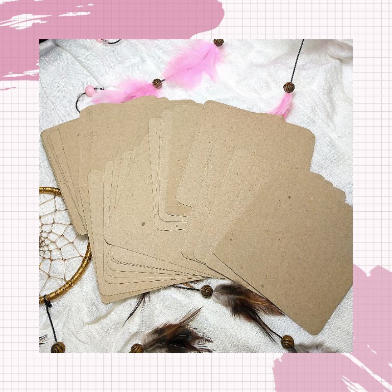Box Kraft Brown Paper Card Tags / Memo Pad / Loose Sheets / Thick Paper ...