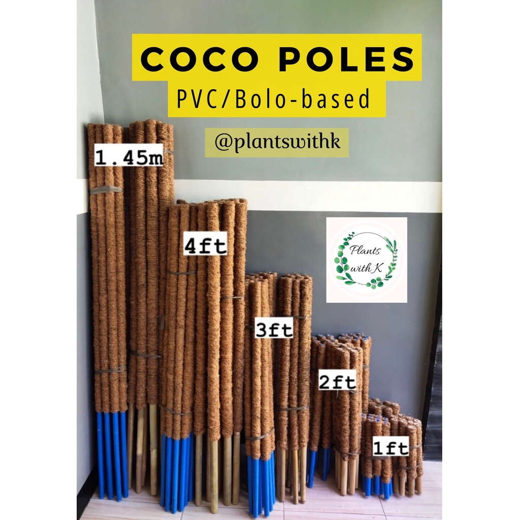 PVC-based Coco pole, cocopole, Plant pole, Plant support, Plant stick ...