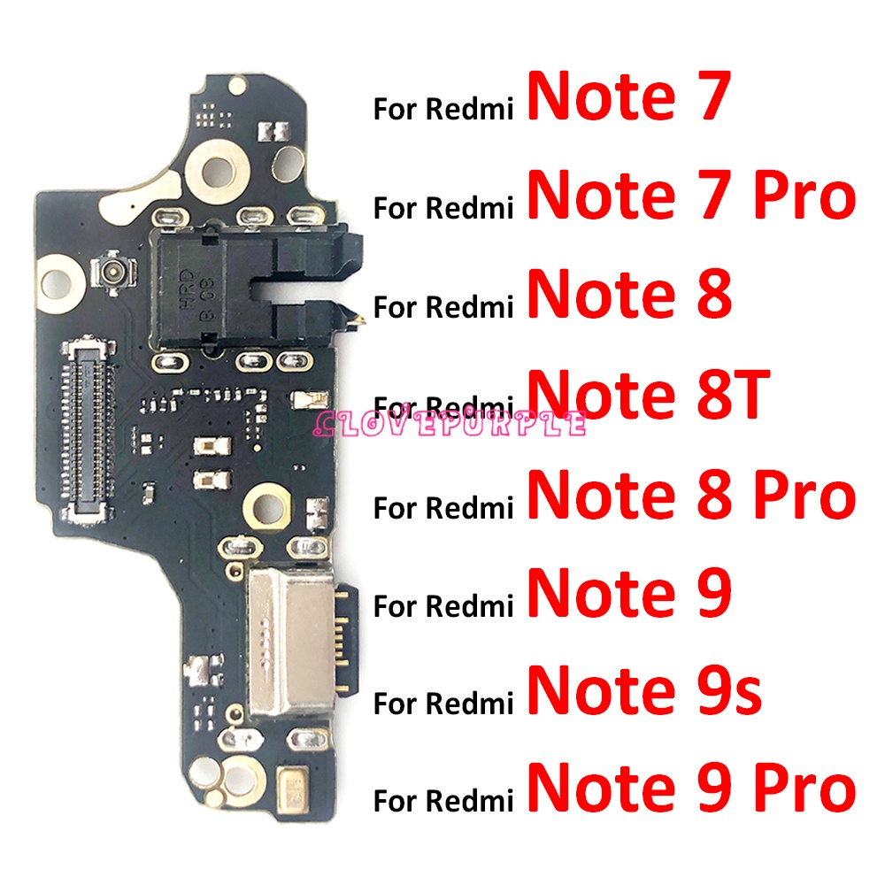 New Charger Board PCB Flex For Xiaomi Redmi Note 8 8T 9 9S 7 10 Pro 9A ...