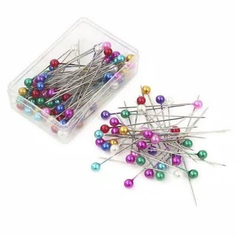 MINI HIJAB HIJAB PINS CONTENTS 50 SMALL BOXES | Shopee Philippines