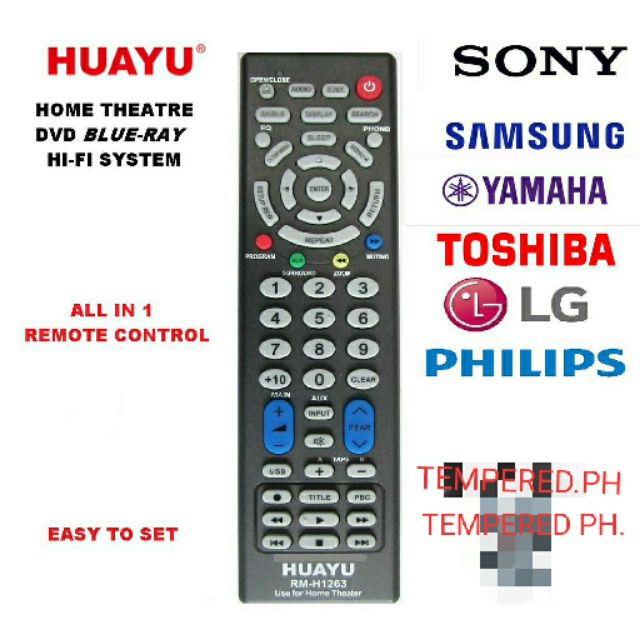 Common HOME THEATER REMOTE CONTROL(Rm_H1263) | Shopee Philippines
