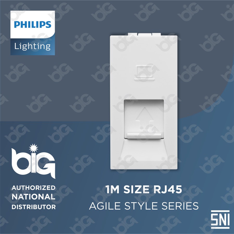 Philips Agile Style 1M Outlet RJ45 Socket Modular And Socket RJ45 ...