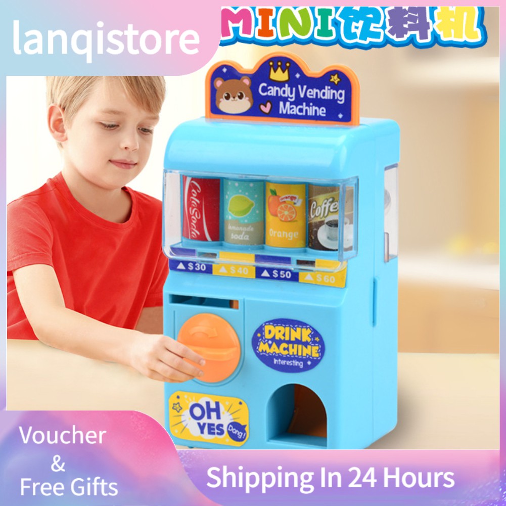 Lanqistore Beverage Vending Machine Mini Portable Lottery Toys Manual ...