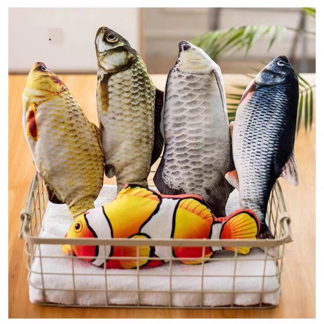 Flopping Fish toy Realistic Plush Simulation Electric Wagging Fish Cat ...