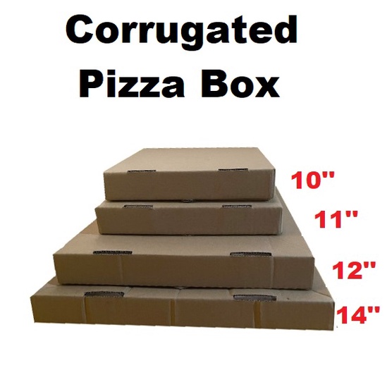 Pizza Box Set of 10 Pcs Regular Box No Print | Shopee Philippines