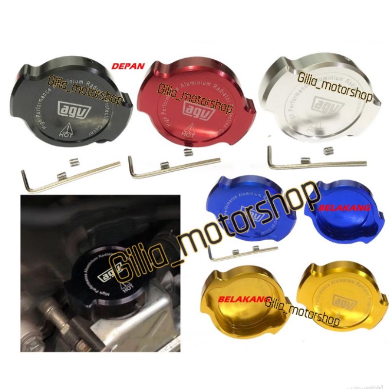 Cap Radiator Cap AGV Radiator Cover Universal CNC AGV Racing Radiator ...
