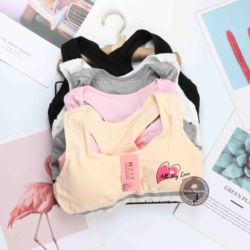 Sunny Sando Baby Bra Sports bra for 10-15 yrs old #A01-A03 | Shopee ...