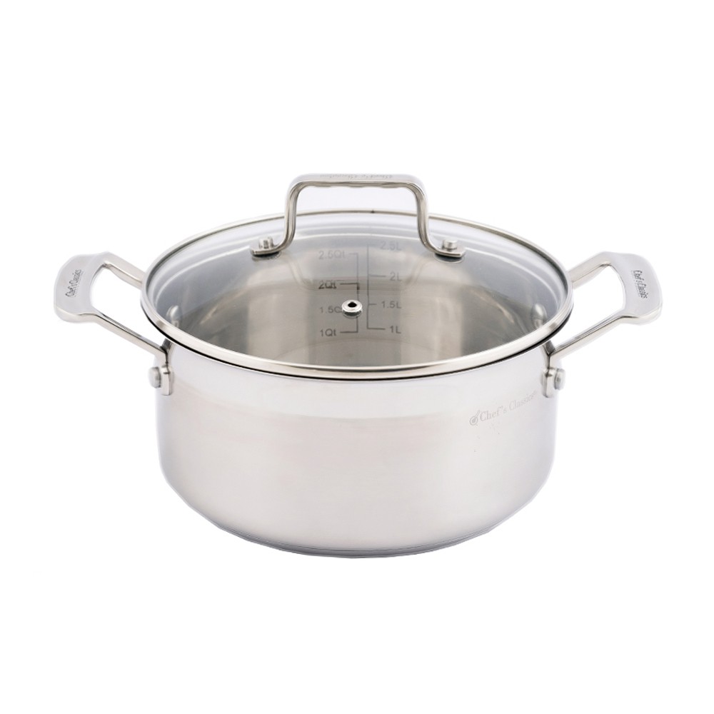 Chef's Classics Cilantro Stainless Steel Cookware Set, 7pcs | Shopee ...