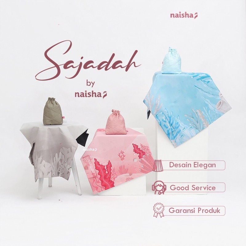 Naisha Official / Naisha X Sujud Sea Series Sajadah| Travel PRAYERY | Pouch Prayer Mat | Shopee ...