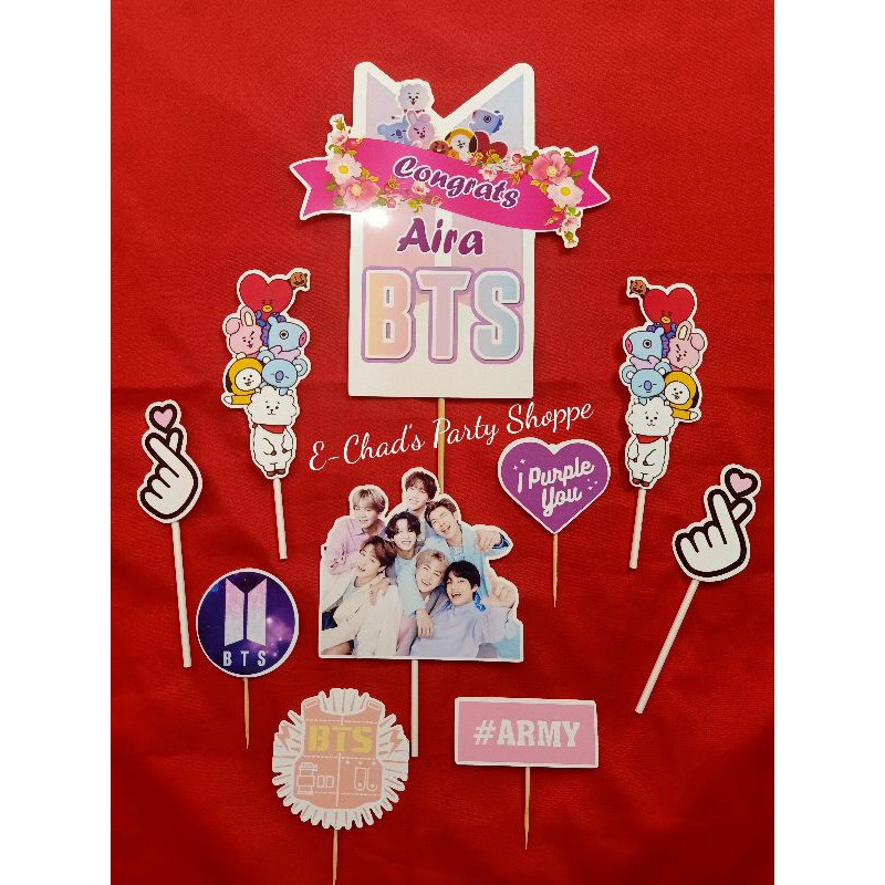 BTS Army theme cake topper | Shopee Philippines
