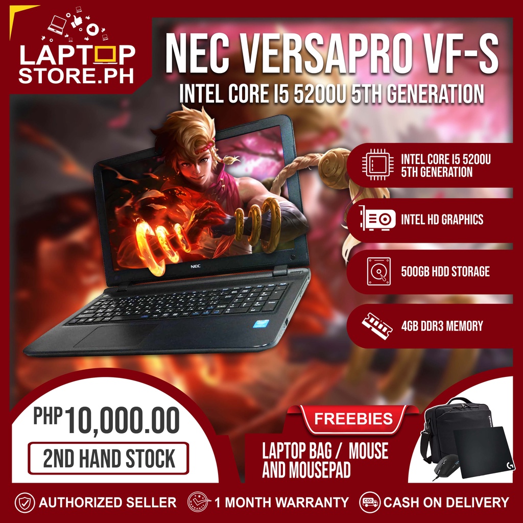 Laptop NEC Versapro VF-S Intel Core i5 5200U 5th Gen 4GB DDR3 500GB HDD ...