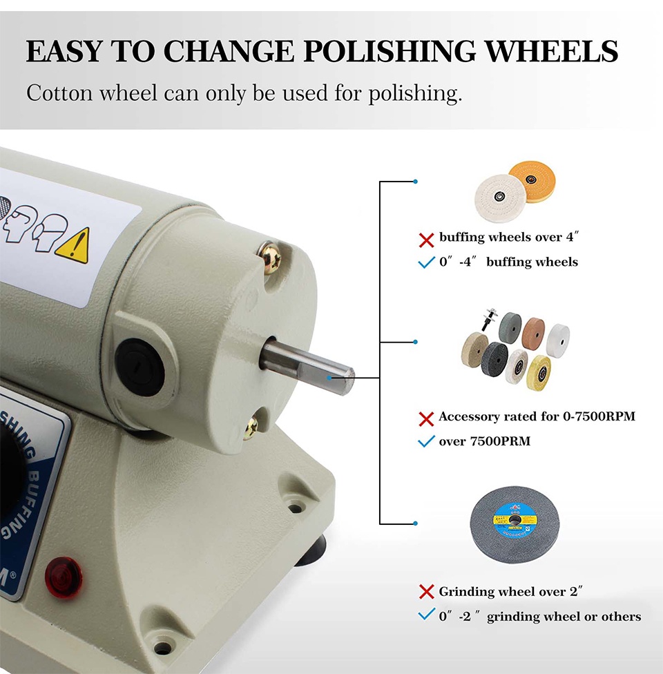 Foredom Double-Head Tabletop Buffing Wheel Polisher - Small Power ...