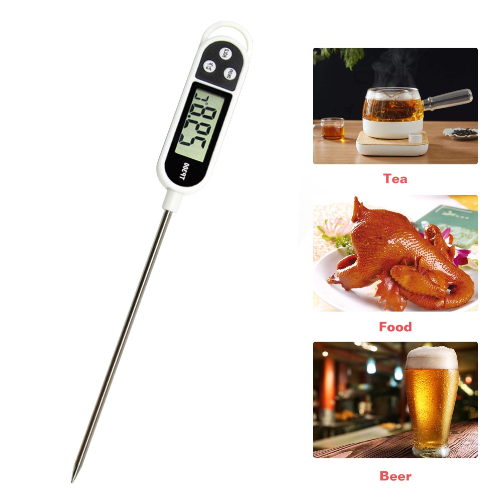 TP300 LCD Digital Meat Thermometer Electronic Cook Food Kitchen Bbq ...