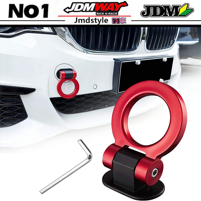 JDM Car Tow Hook Decorative Sticker Ring-shaped Trailer Hook Racing ...