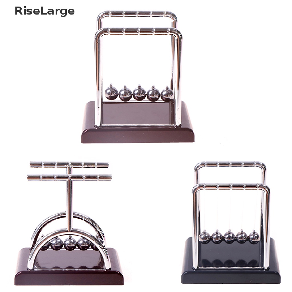 RiseLarge Crafts Newton's Cradle Desk Table Decor Metal Pendulum Ball ...