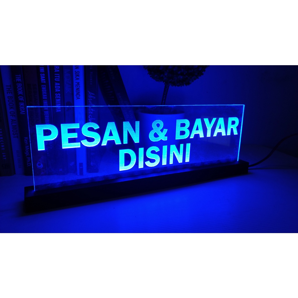 Acrylic Message Light Board Here & Pay Here | Led SIGN Acrylic ...