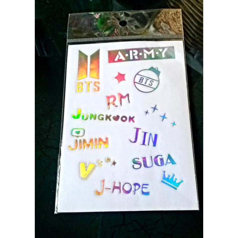 HP Hologram Cellphone / Kpop Bag Sticker Set - Bangtan Boys - BTS Full ...