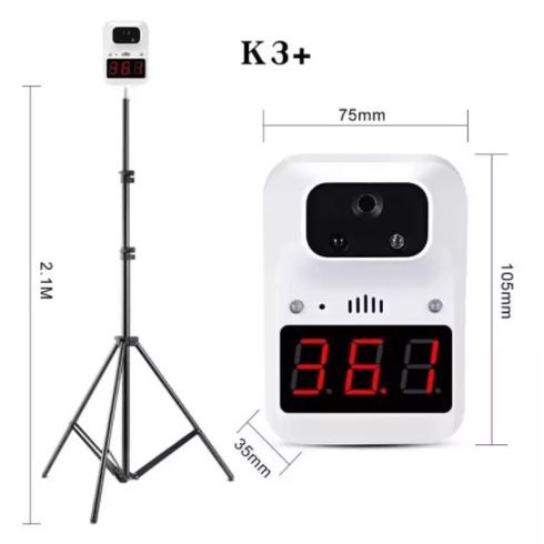 K3 Non-Contact Infrared Thermo Scanner Digital LCD + Tripod + Induction ...