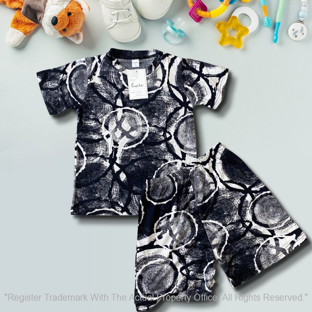 Terno Pambahay For Kids Round Neck T-shirt And Garterize Short With ...